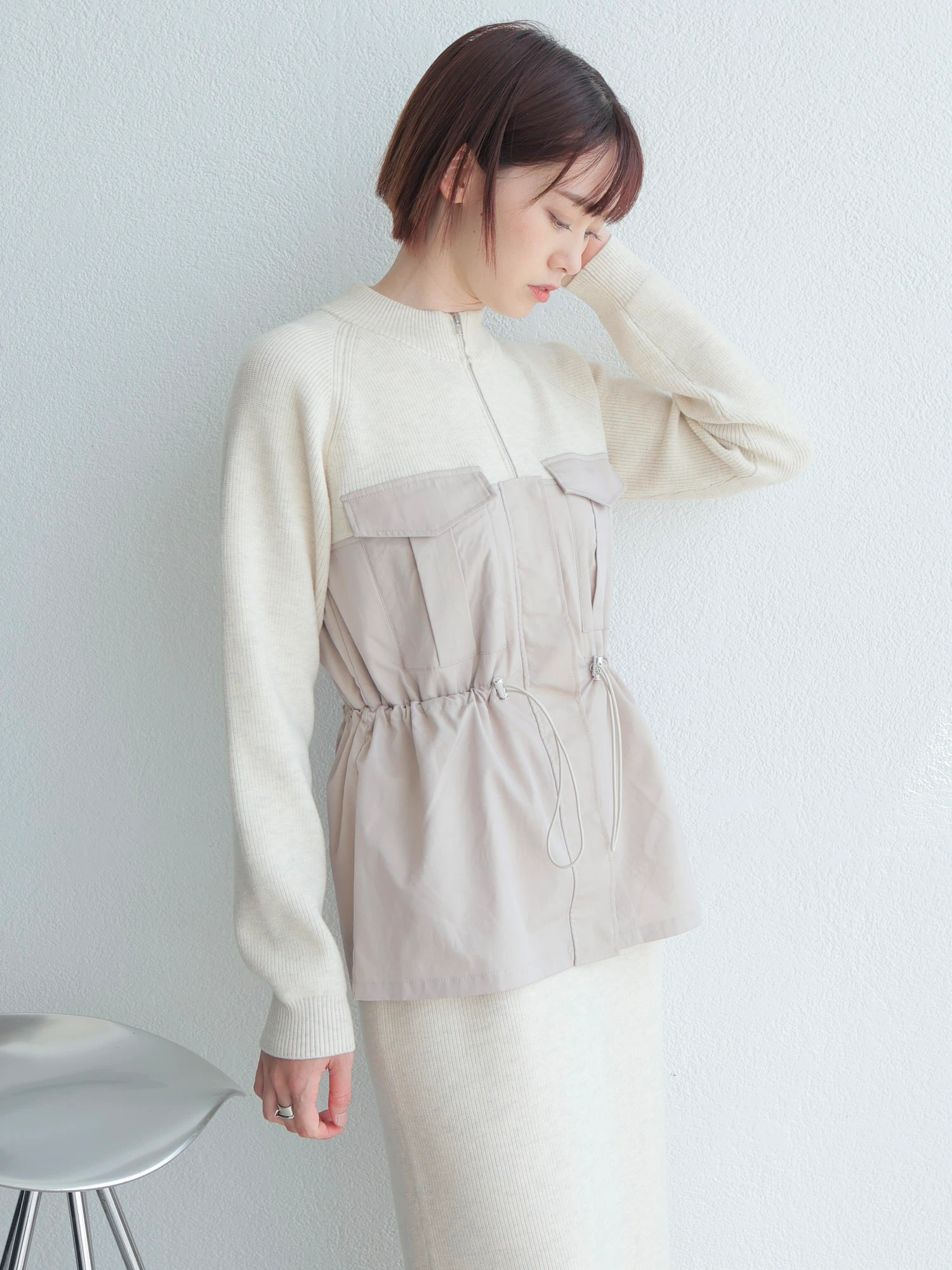 LADYMADE（レディメイド）｜ ワークポケットドッキングニット